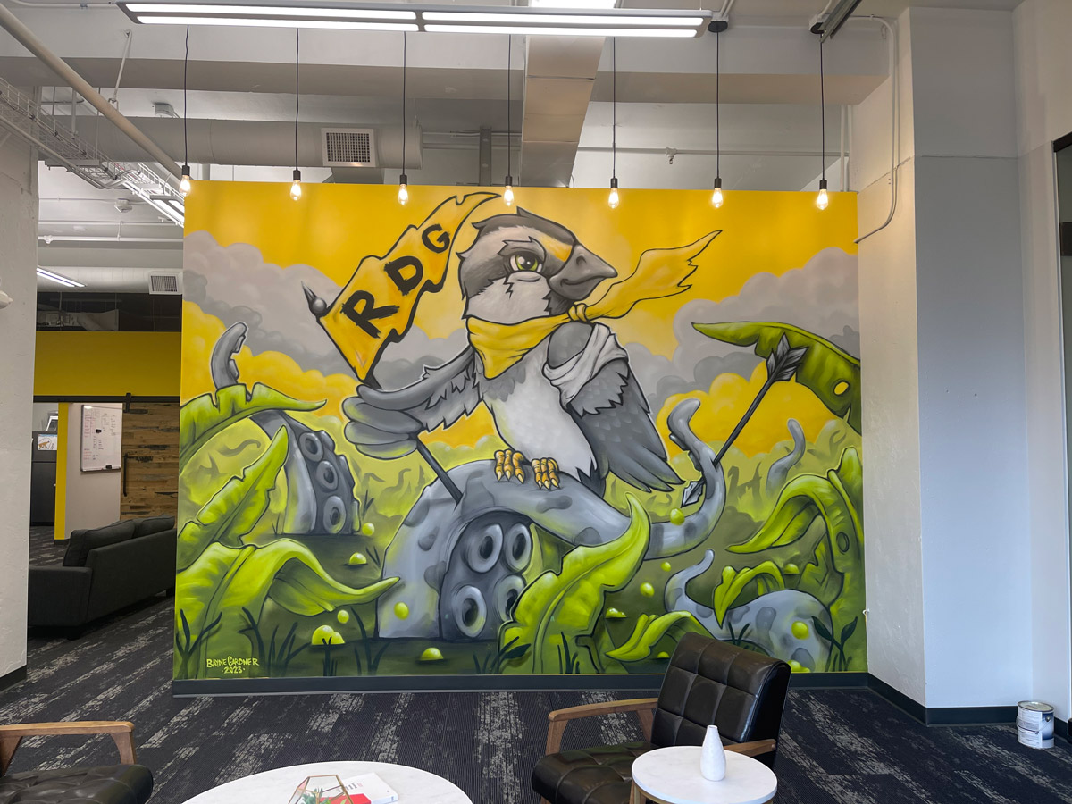 Muralist Bayne Gardner Makes Revolution Design Mural