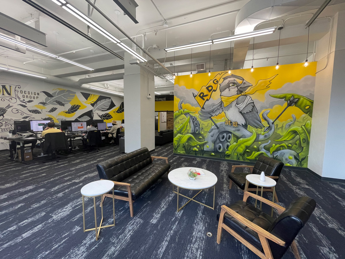 Muralist Bayne Gardner Makes Revolution Design Mural